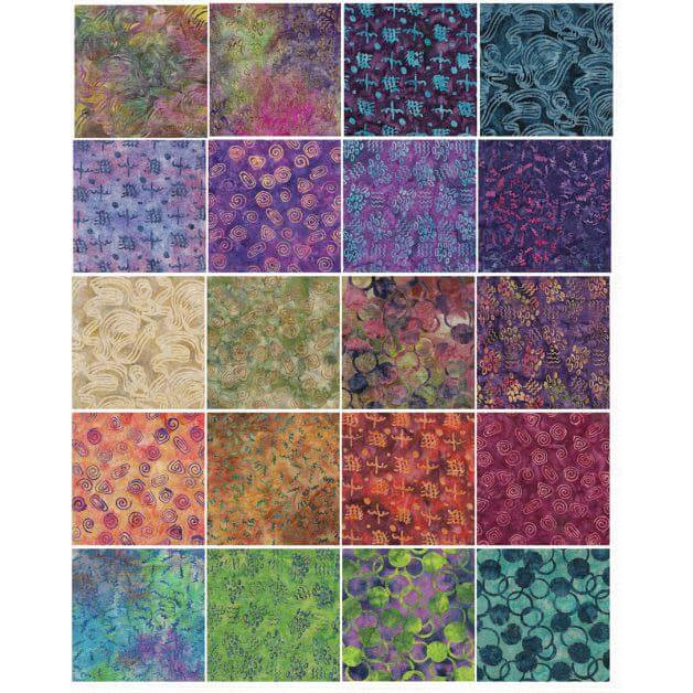 Dots and Doodles 2 1/2 Inch Strips Pack by Island Batik